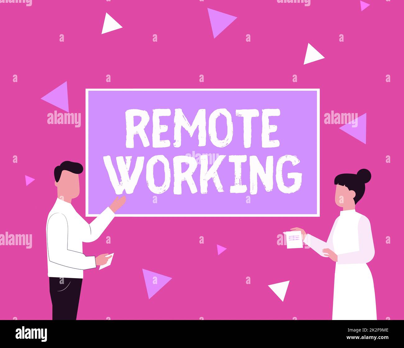 Inspiration showing sign Remote Working. Business overview situation in ...