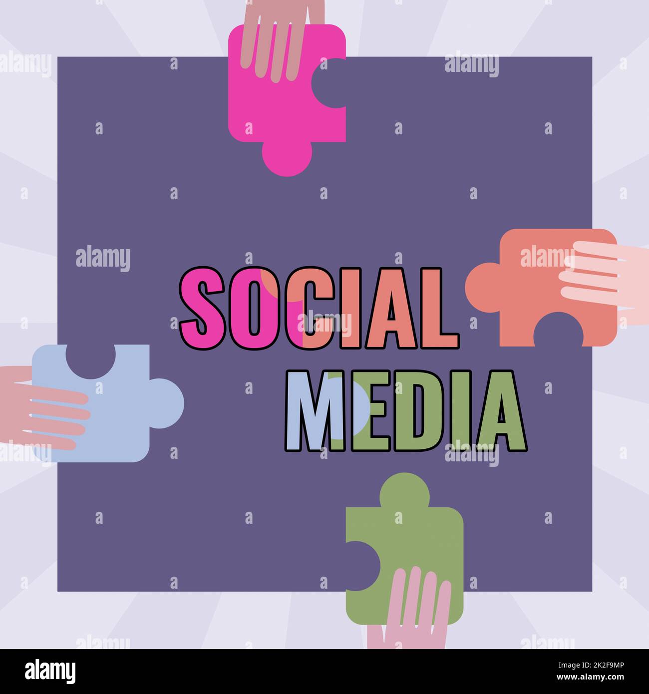 Sign displaying Social Media. Word for websites and applications enable ...