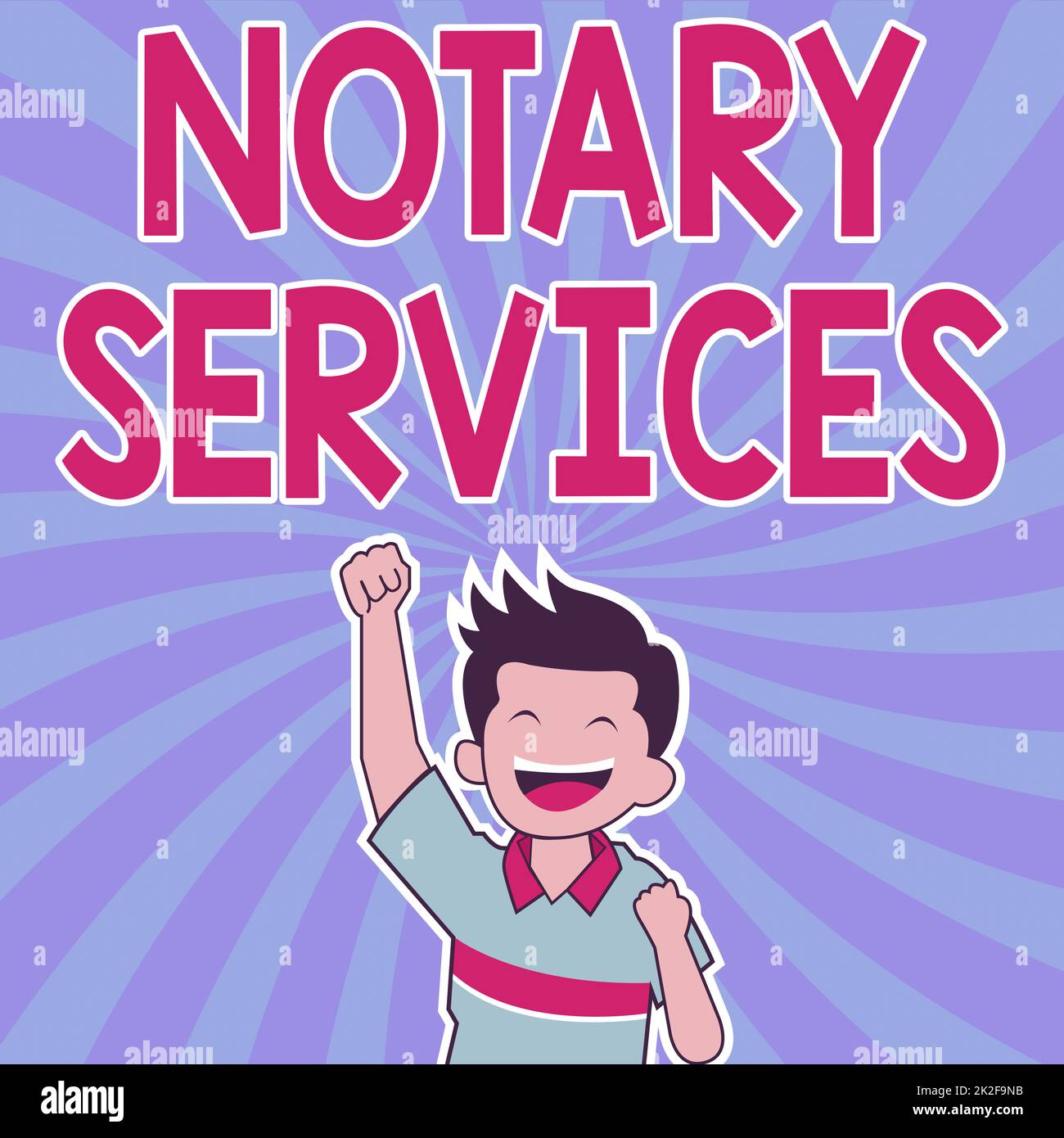 Hand writing sign Notary Services. Business idea services rendered by a ...