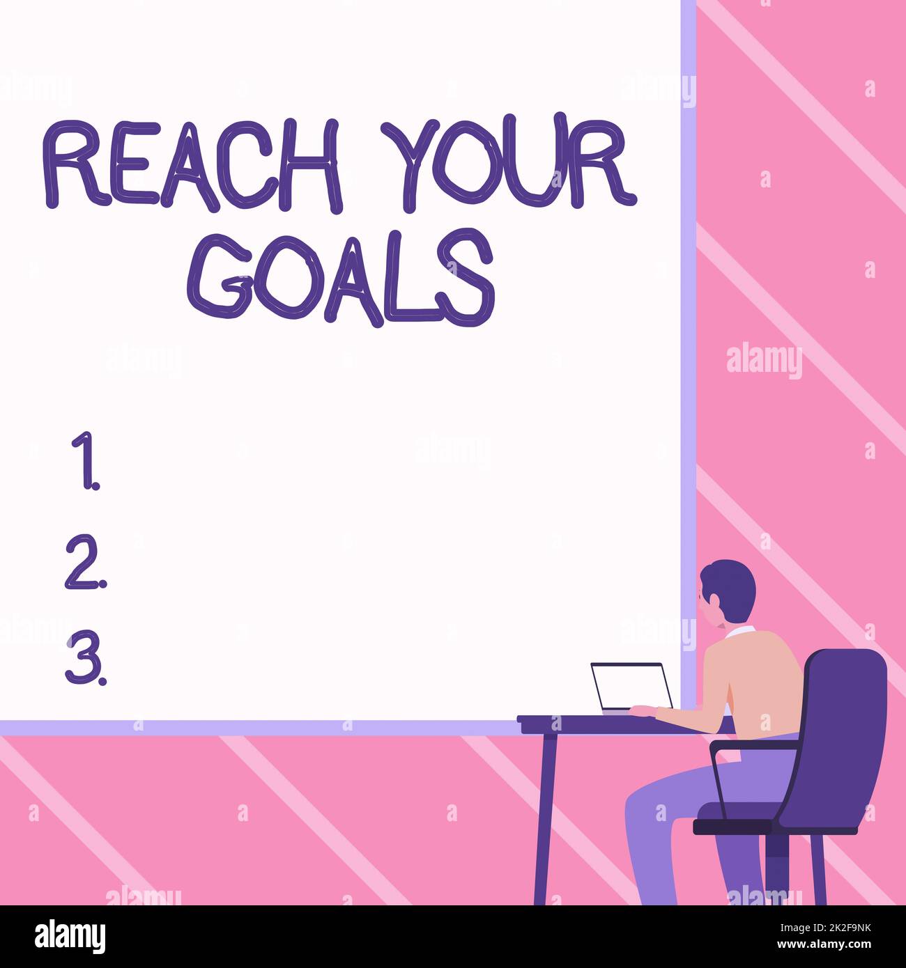 Inspiration showing sign Reach Your Goals. Business approach achieve ...