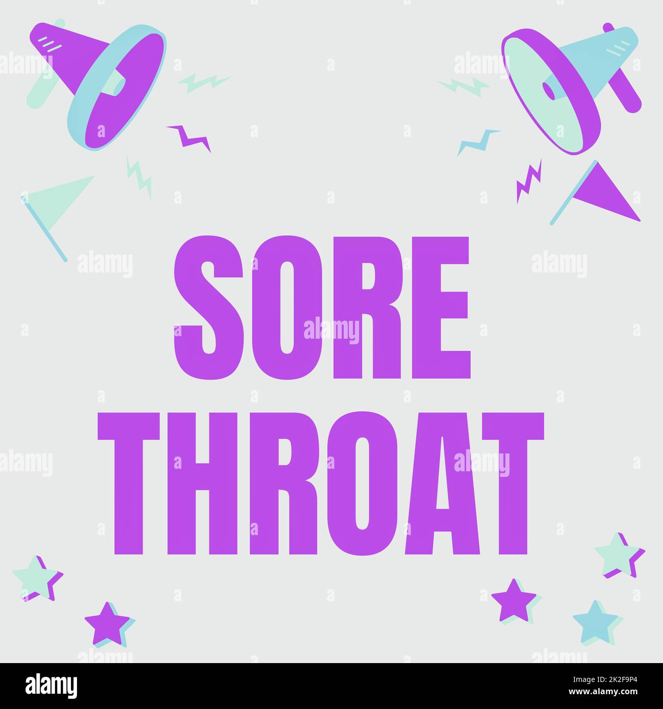 Conceptual caption Sore Throat. Business idea Inflammation ot the ...