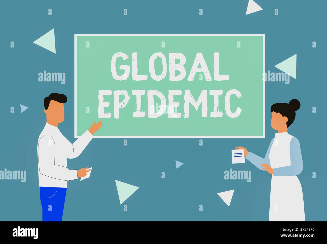 Hand writing sign Global Epidemic. Business showcase a rapid spread of ...