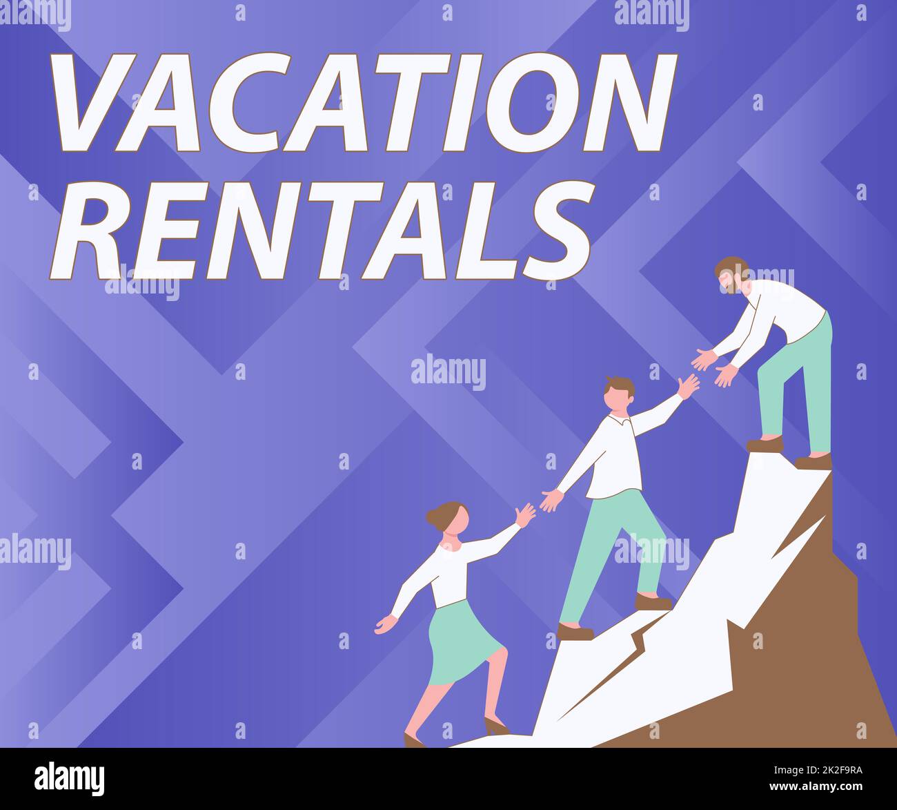 Text sign showing Vacation Rentals. Concept meaning Renting out of ...