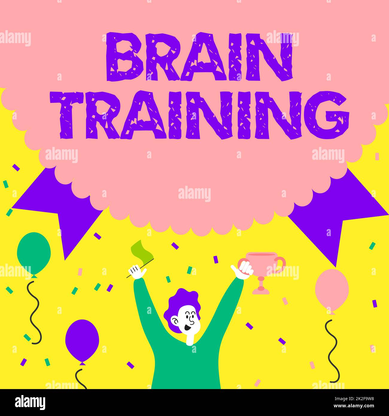 Writing displaying text Brain Training. Business showcase mental ...