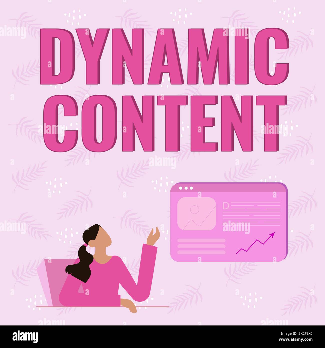 Handwriting text Dynamic Content. Business showcase web content that ...