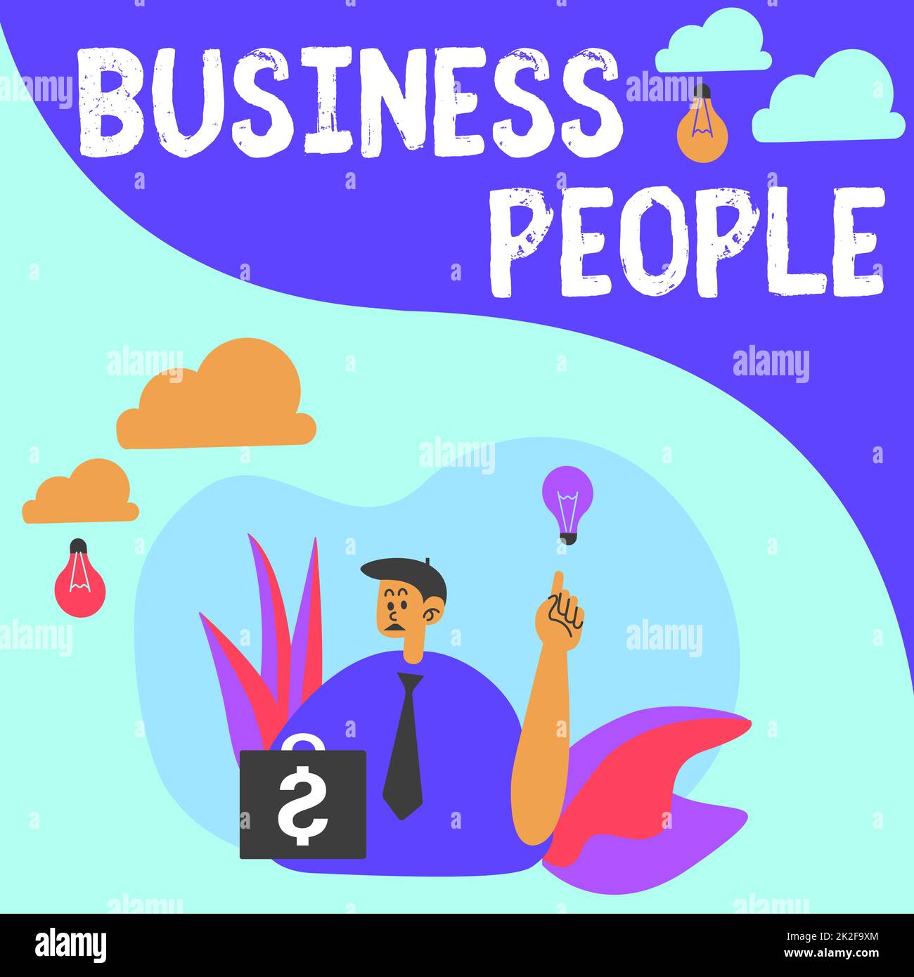 Conceptual caption Business People. Business idea People who work in ...