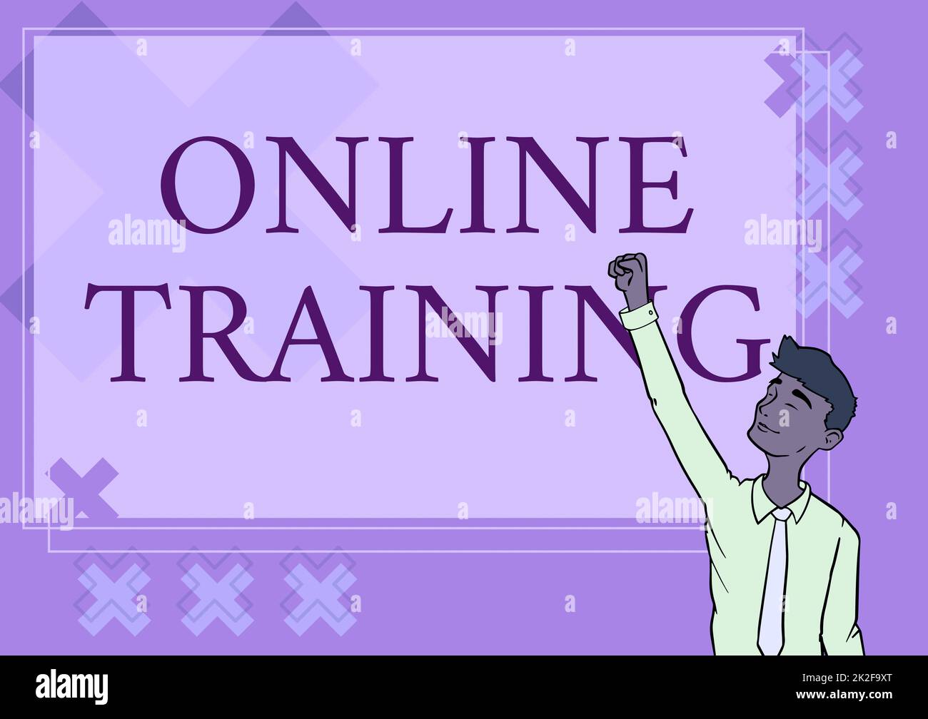 Conceptual caption Online Training. Internet Concept Take the education ...