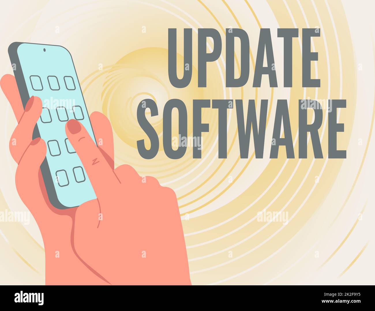 Writing Displaying Text Update Software Word Written On Replacing Program With A Newer Version