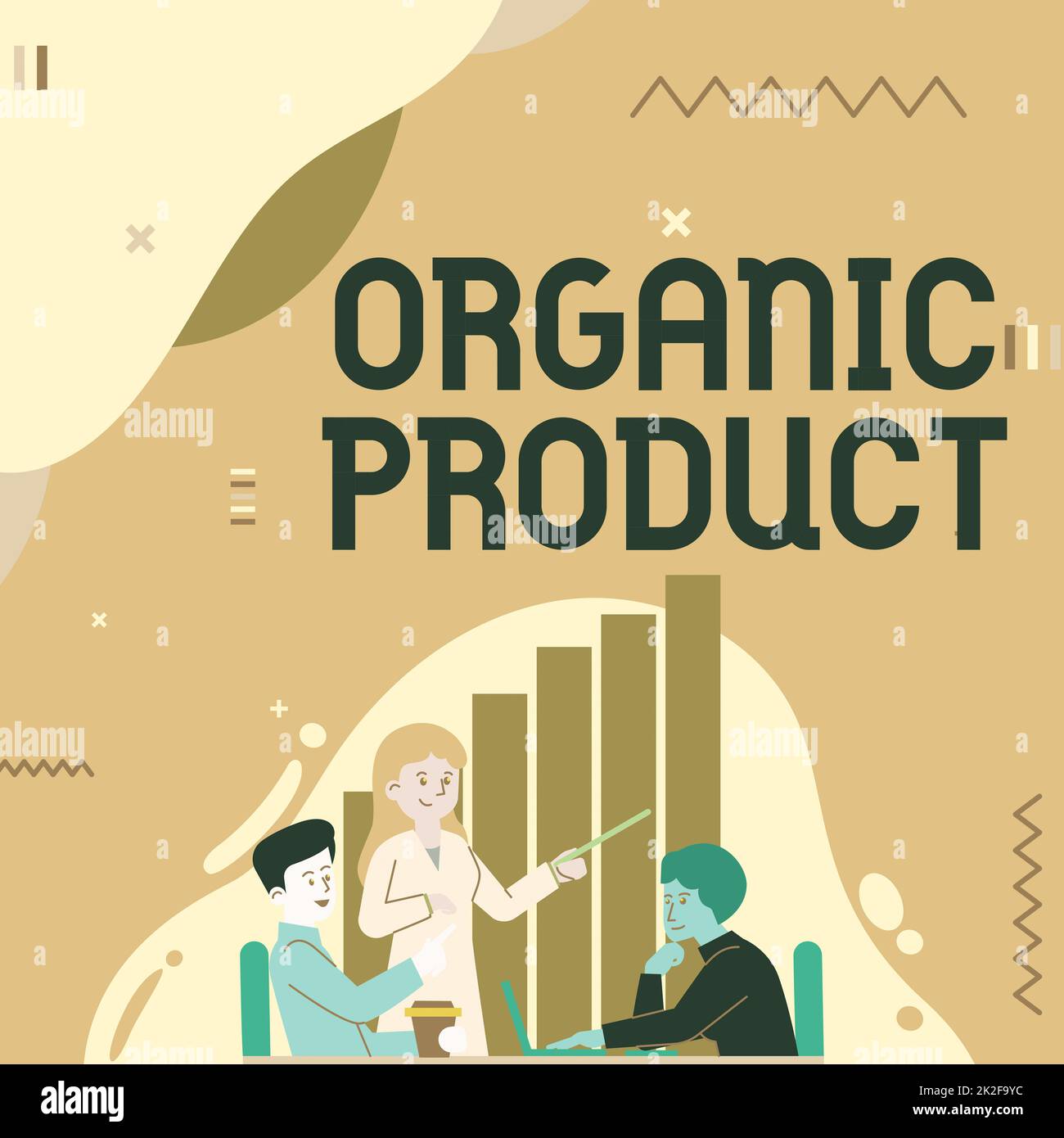 Inspiration showing sign Organic Product. Business concept made from ...