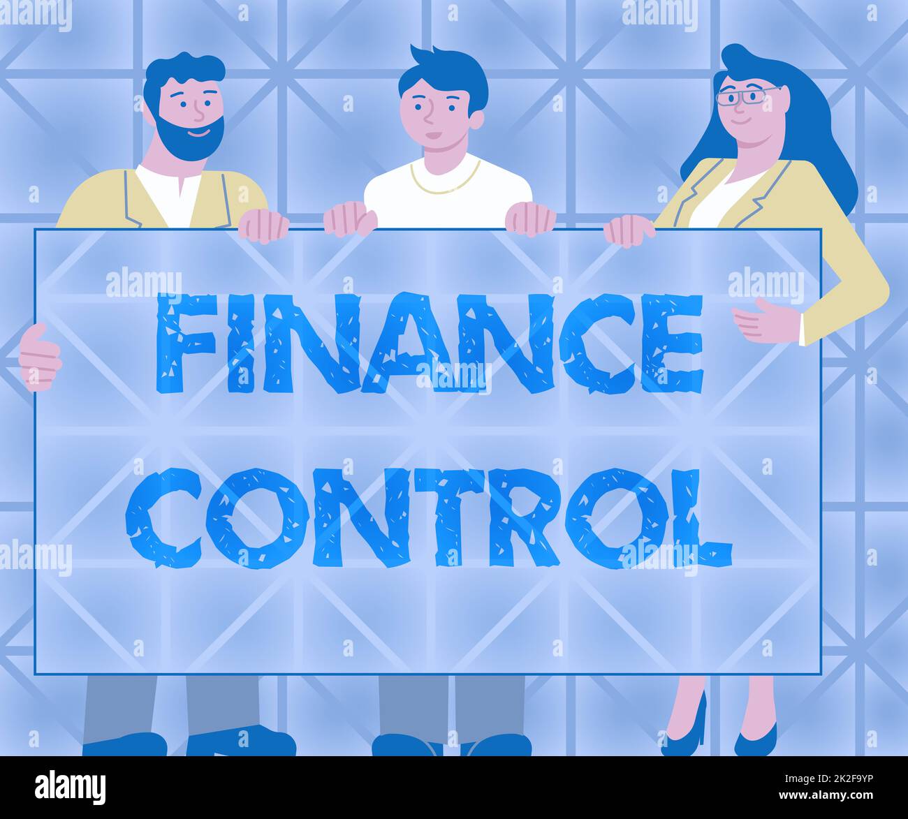 Text caption presenting Finance Control. Concept meaning procedures ...