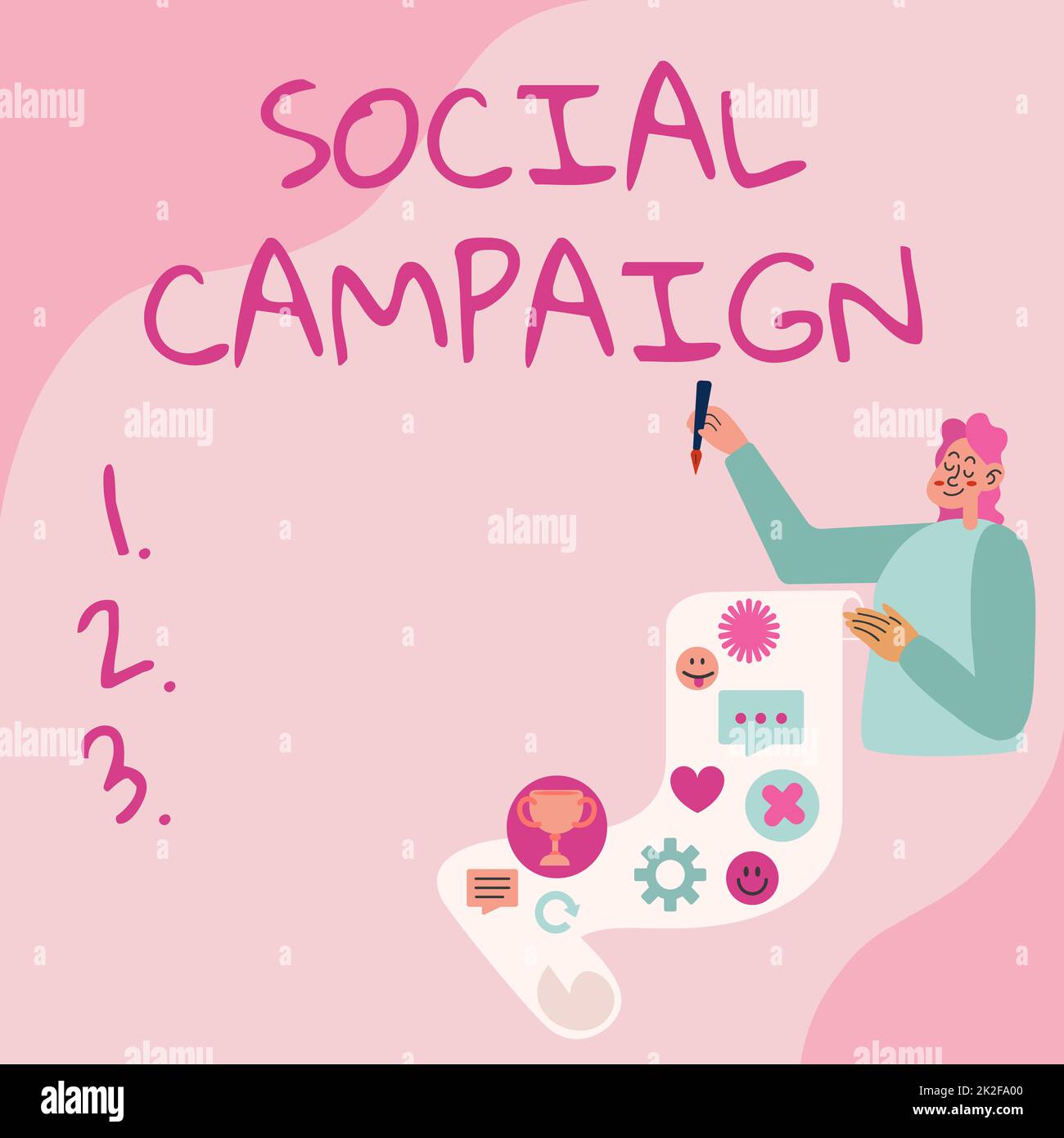 Text sign showing Social Campaign. Business approach use social media ...