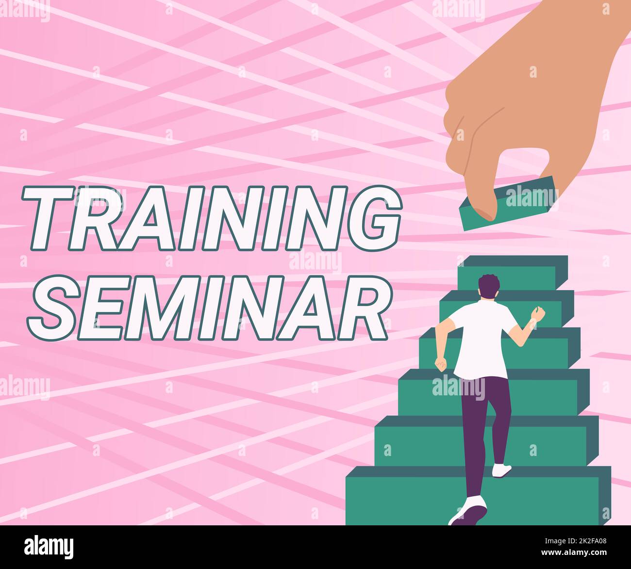 Text caption presenting Training Seminar. Word for Academic instruction ...