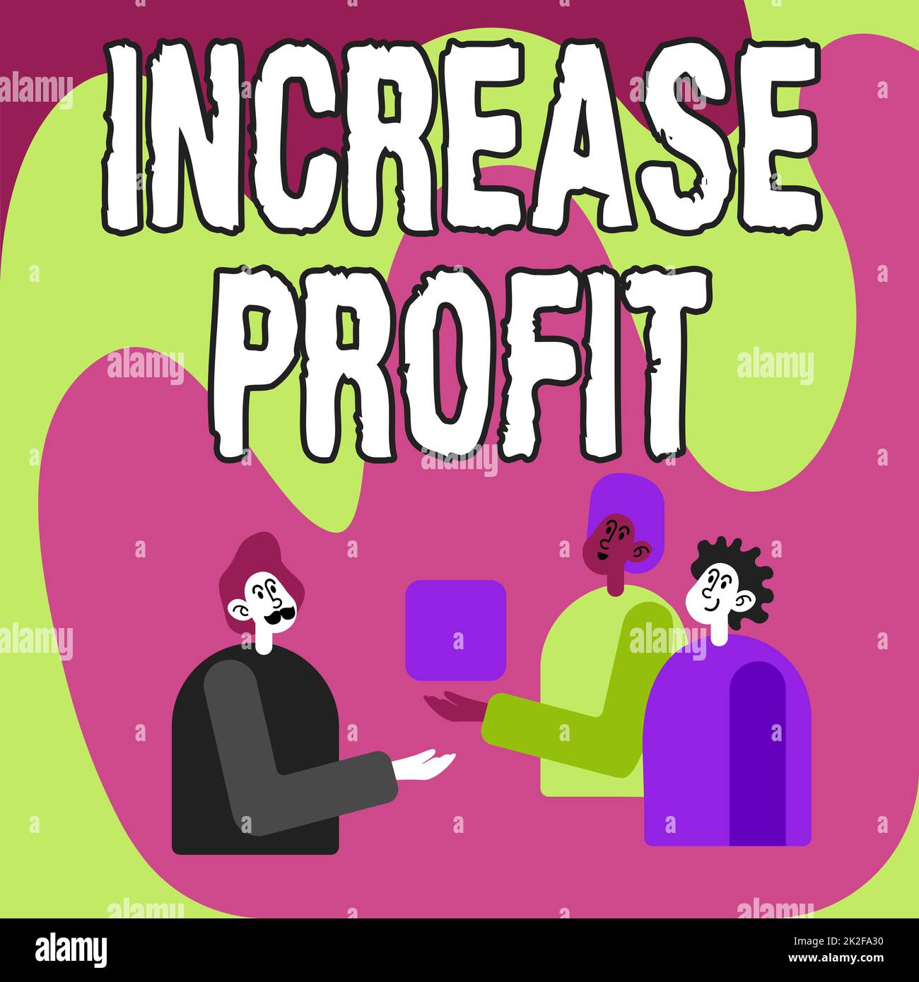 Hand writing sign Increase Profit. Concept meaning amount of revenue ...