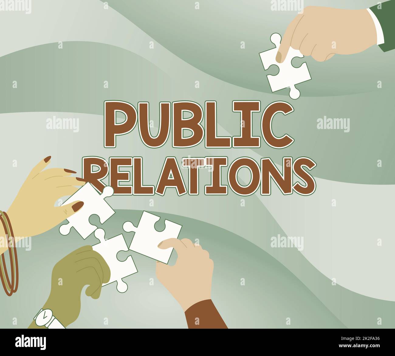 Sign displaying Public Relations. Concept meaning practice managing ...