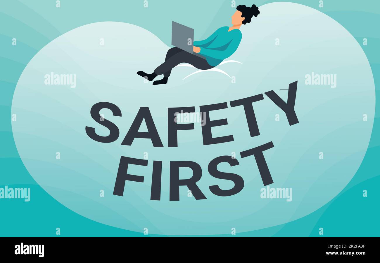 Conceptual display Safety First. Conceptual photo best avoid any ...