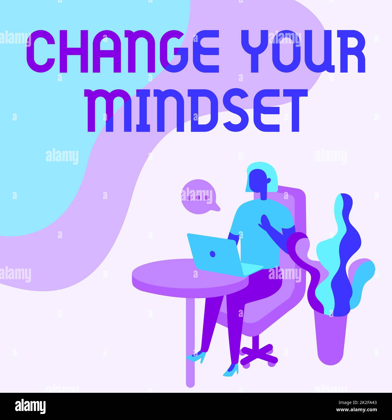Conceptual caption Change Your Mindset. Business concept fixed mental ...