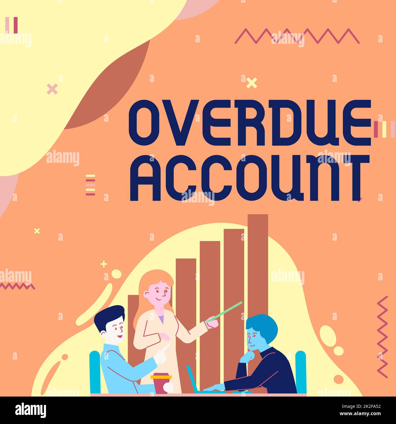 Text sign showing Overdue Account. Business approach loans and other ...