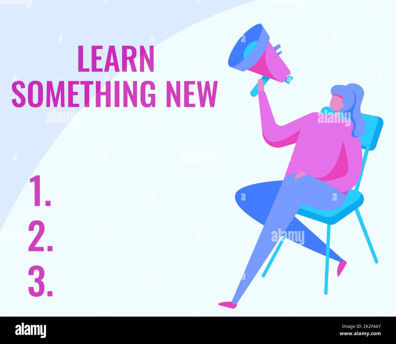 Text showing inspiration Learn Something New. Word for Getting ...