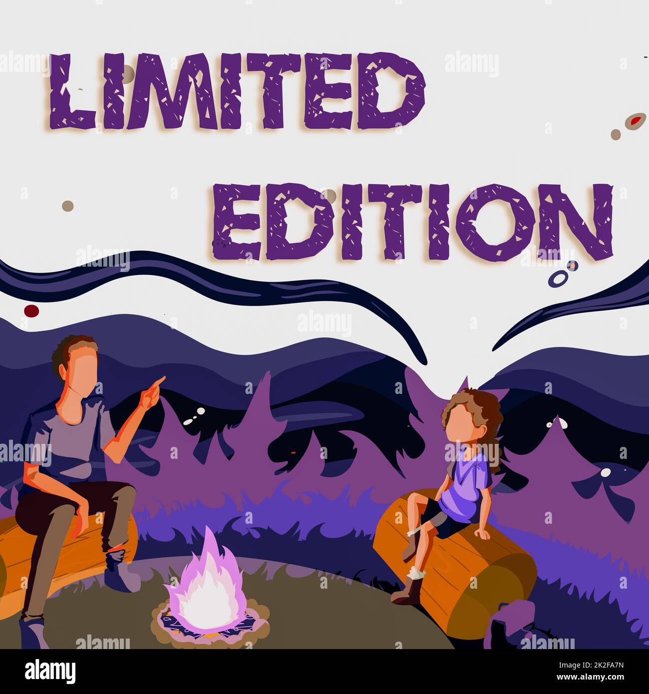 Text caption presenting Limited Edition. Word for Work of something ...