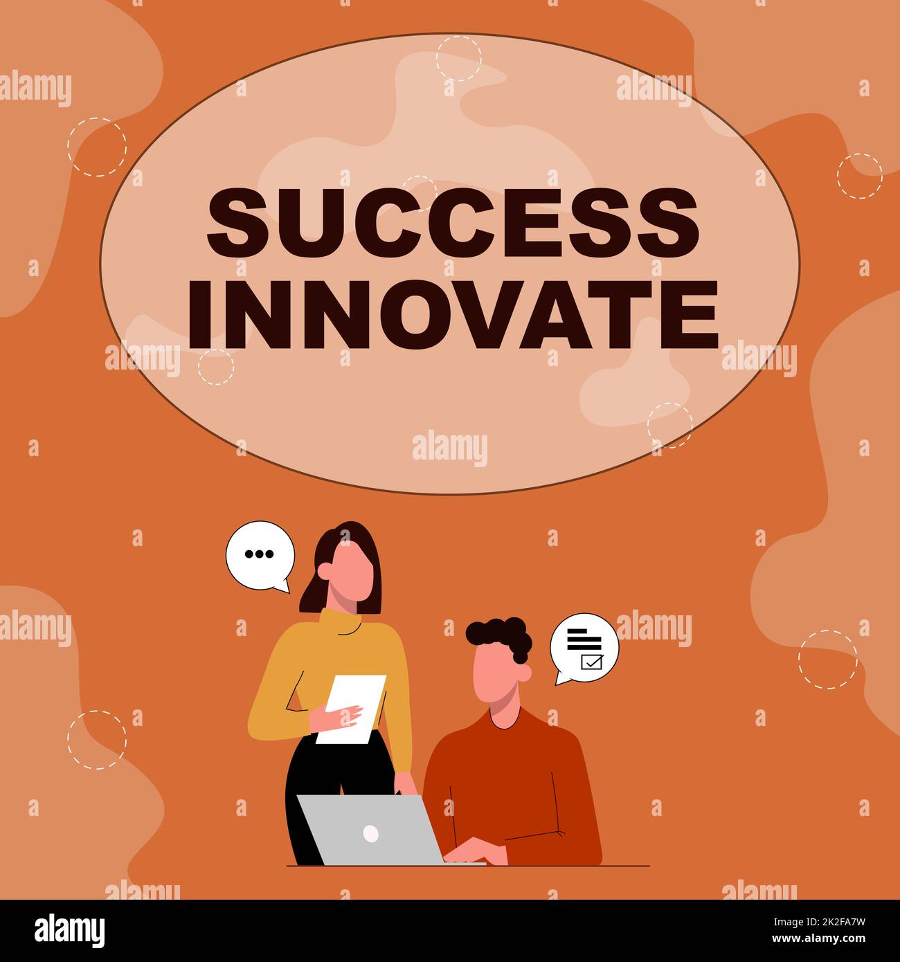 Conceptual display Success Innovate. Business showcase make ...