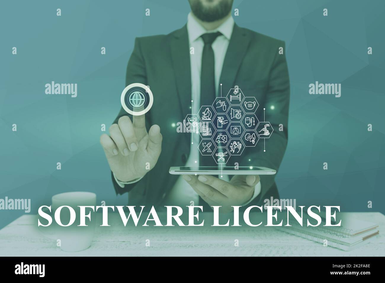 Inspiration showing sign Software License. Business idea legal ...