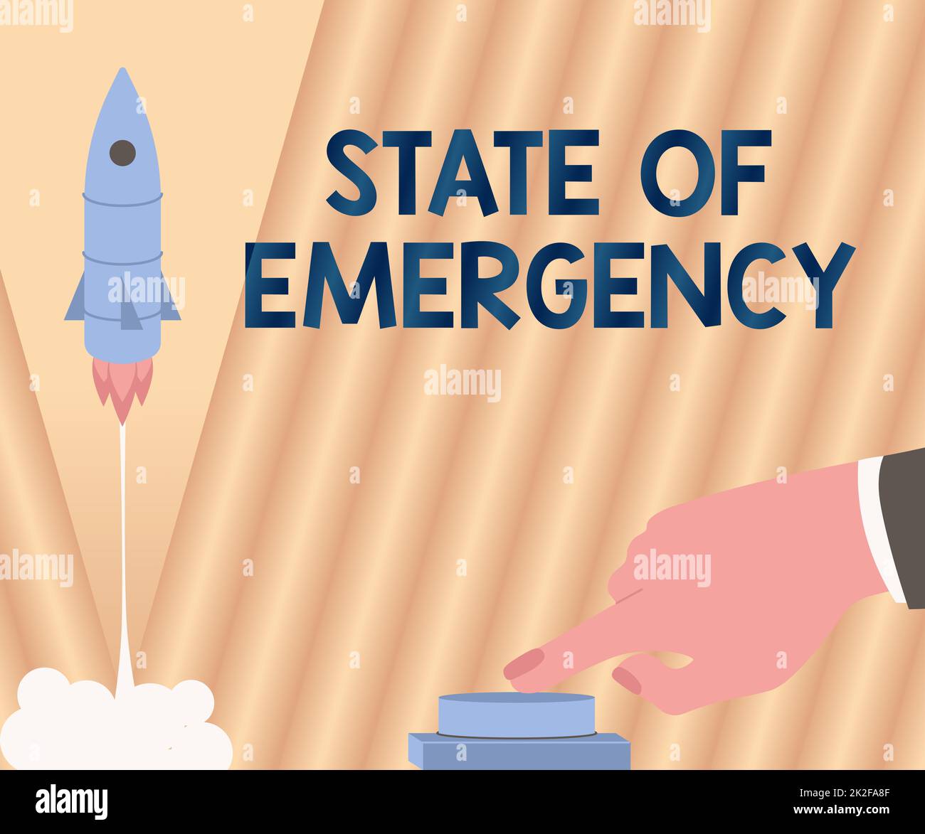 Conceptual display State Of Emergency. Conceptual photo acknowledging ...