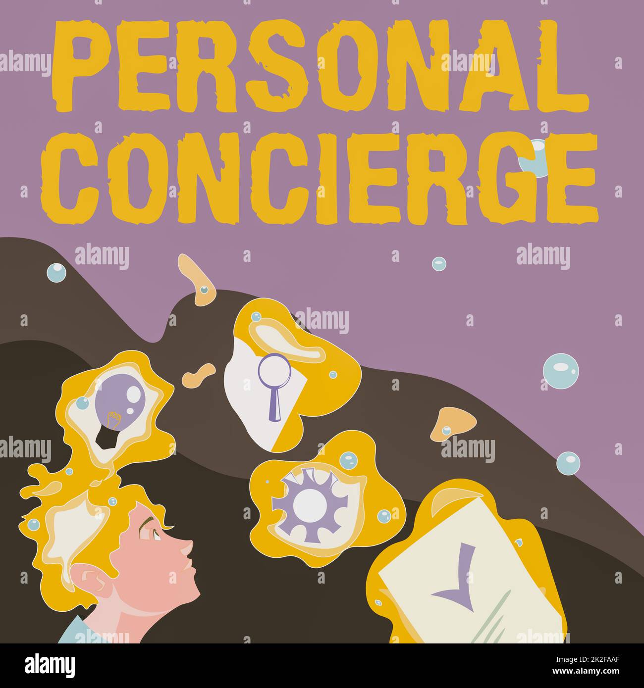 Inspiration showing sign Personal Concierge. Business showcase someone ...