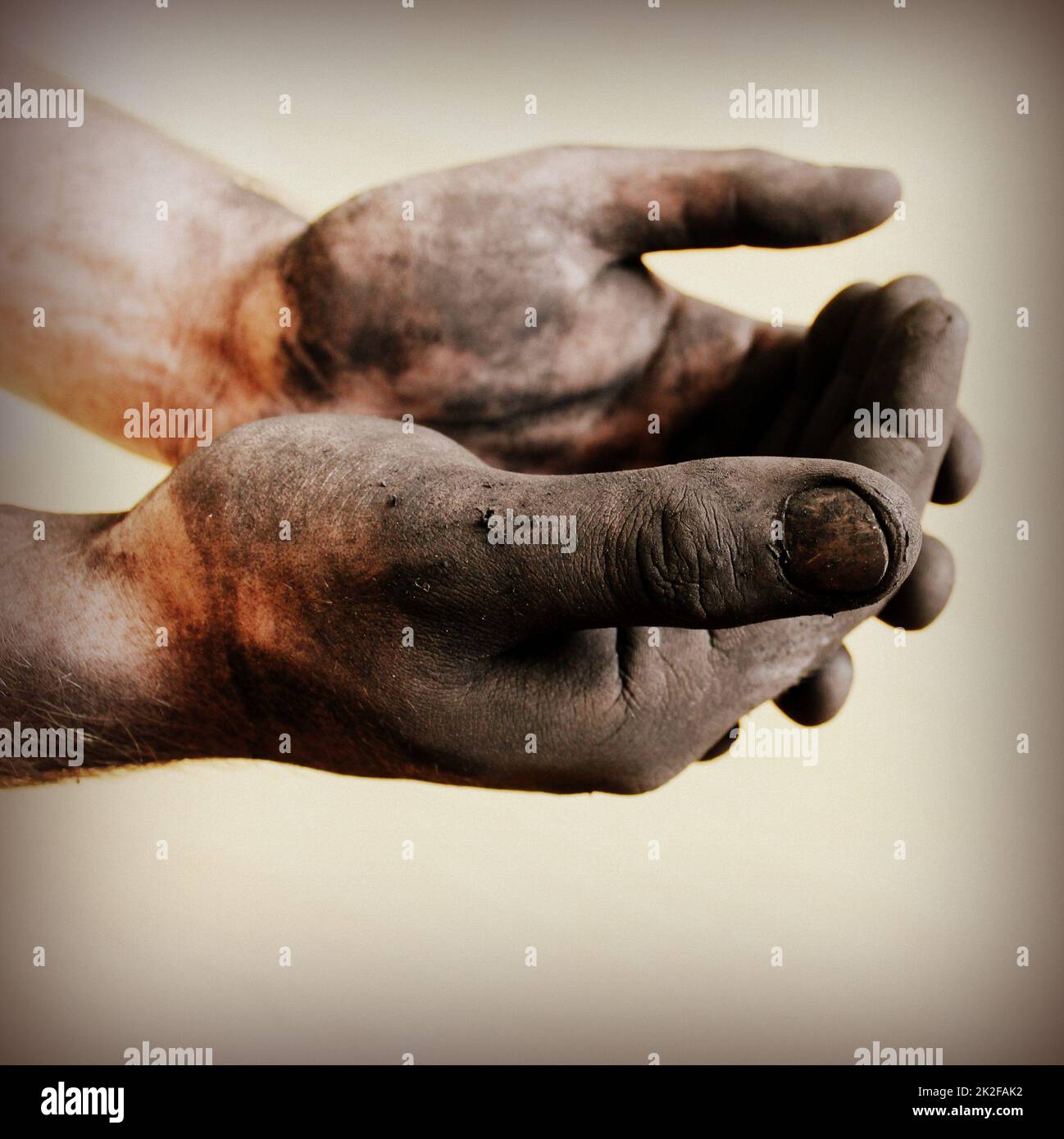 Rough man hand work dirty hi-res stock photography and images - Alamy
