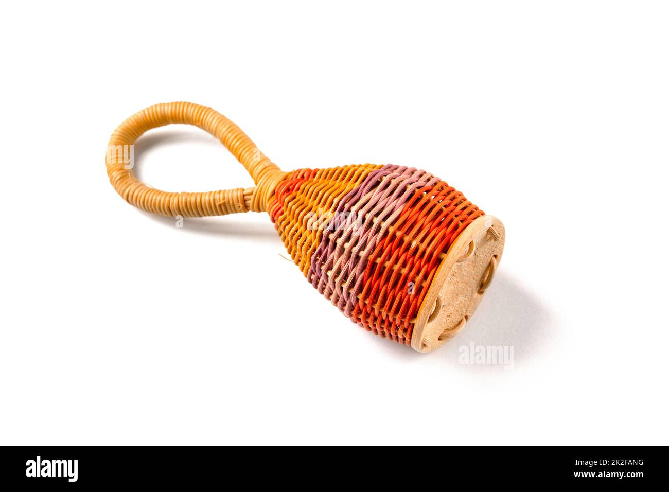 Traditional colorful braided caxixi isolated on white Stock Photo - Alamy