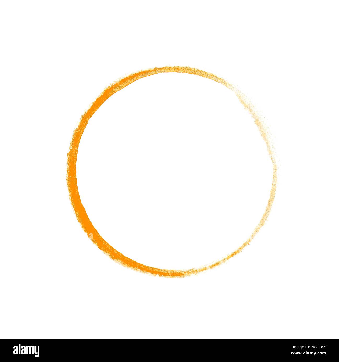 Brush circle with orange watercolor Stock Photo - Alamy
