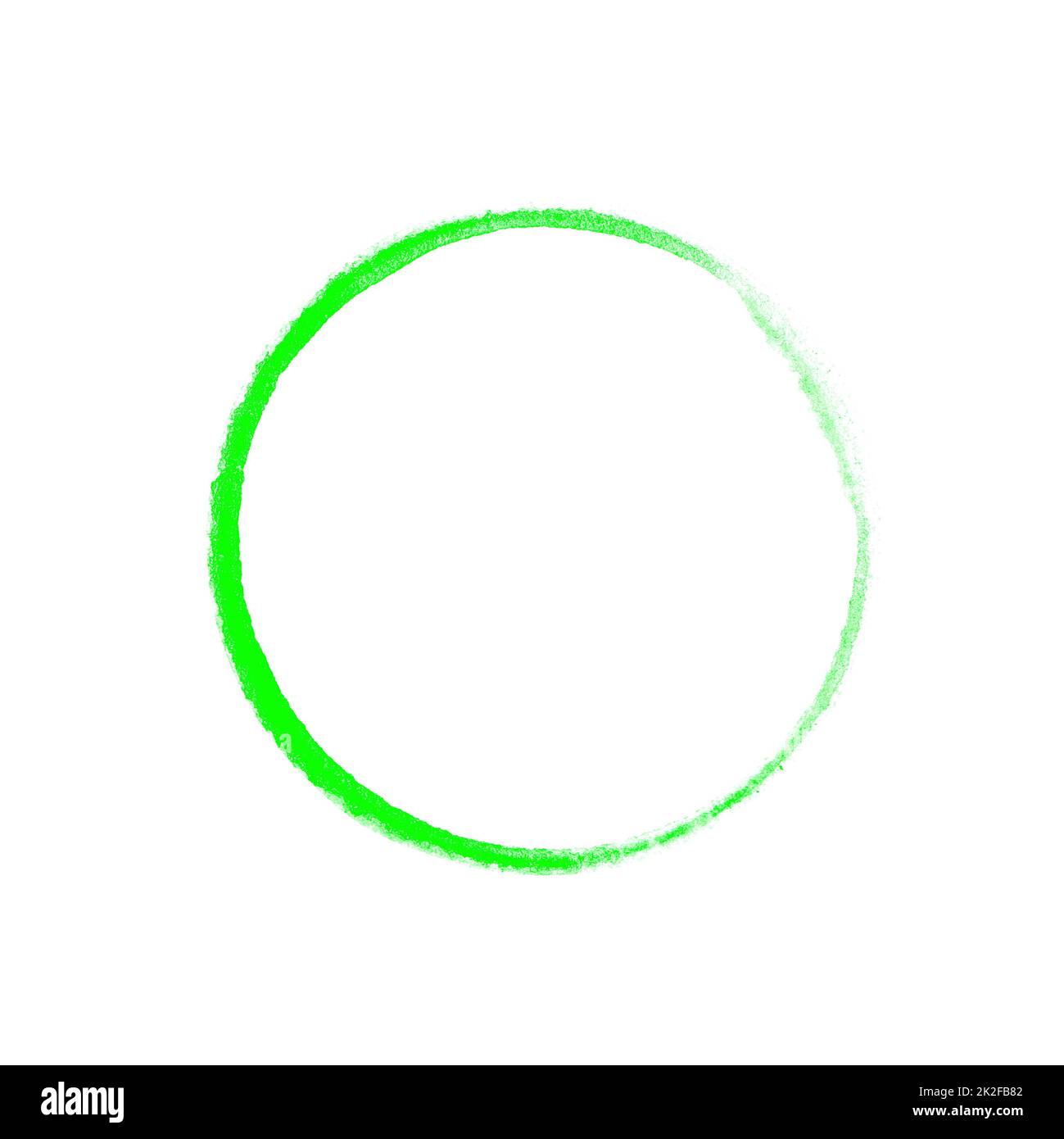 Rough green circle brush Cut Out Stock Images & Pictures - Alamy