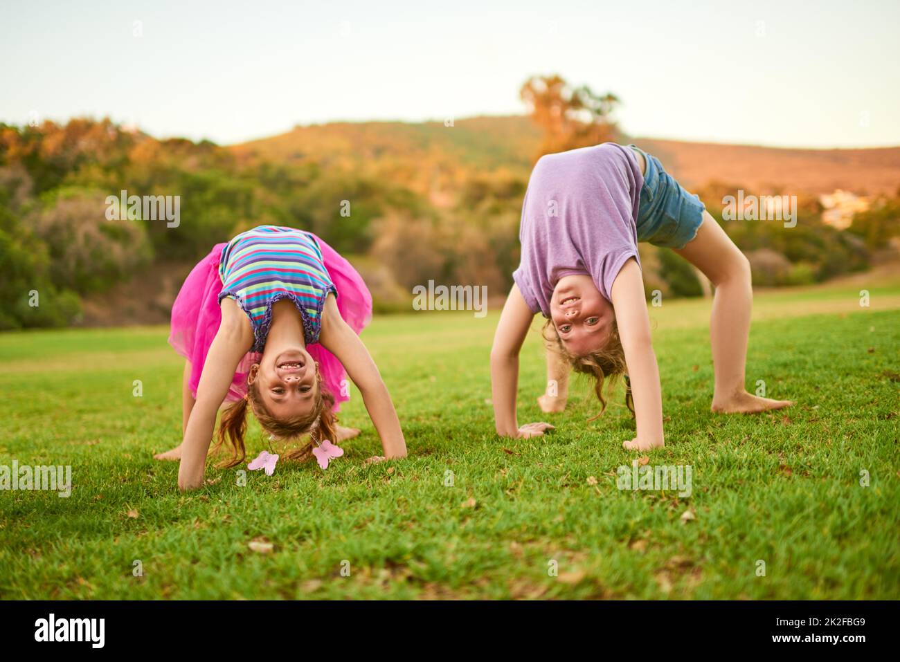Two young girls doing handstands hi-res stock photography and images ... Two young girls doing handstands hi-res stock photography and images ...