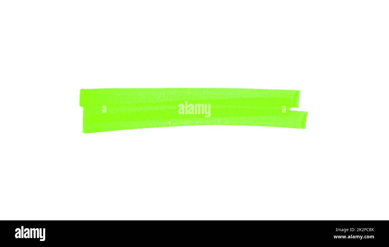 Hand drawn marker stripe with green color - Underline or headline ...