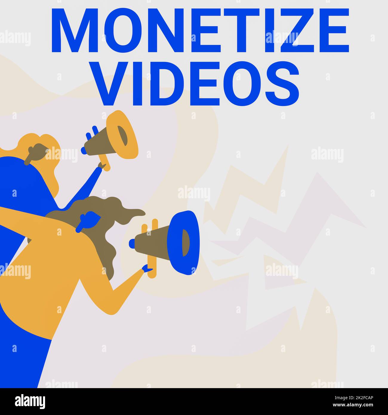 Sign displaying Monetize Videos. Business concept process of earning ...