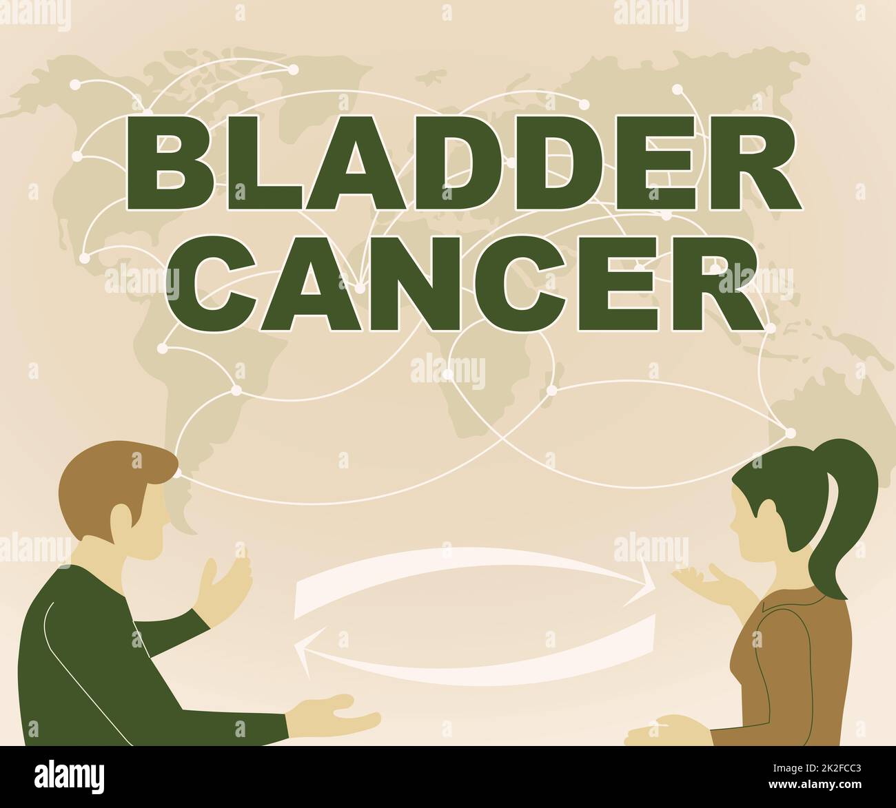 Conceptual caption Bladder Cancer. Business approach form of cancer ...