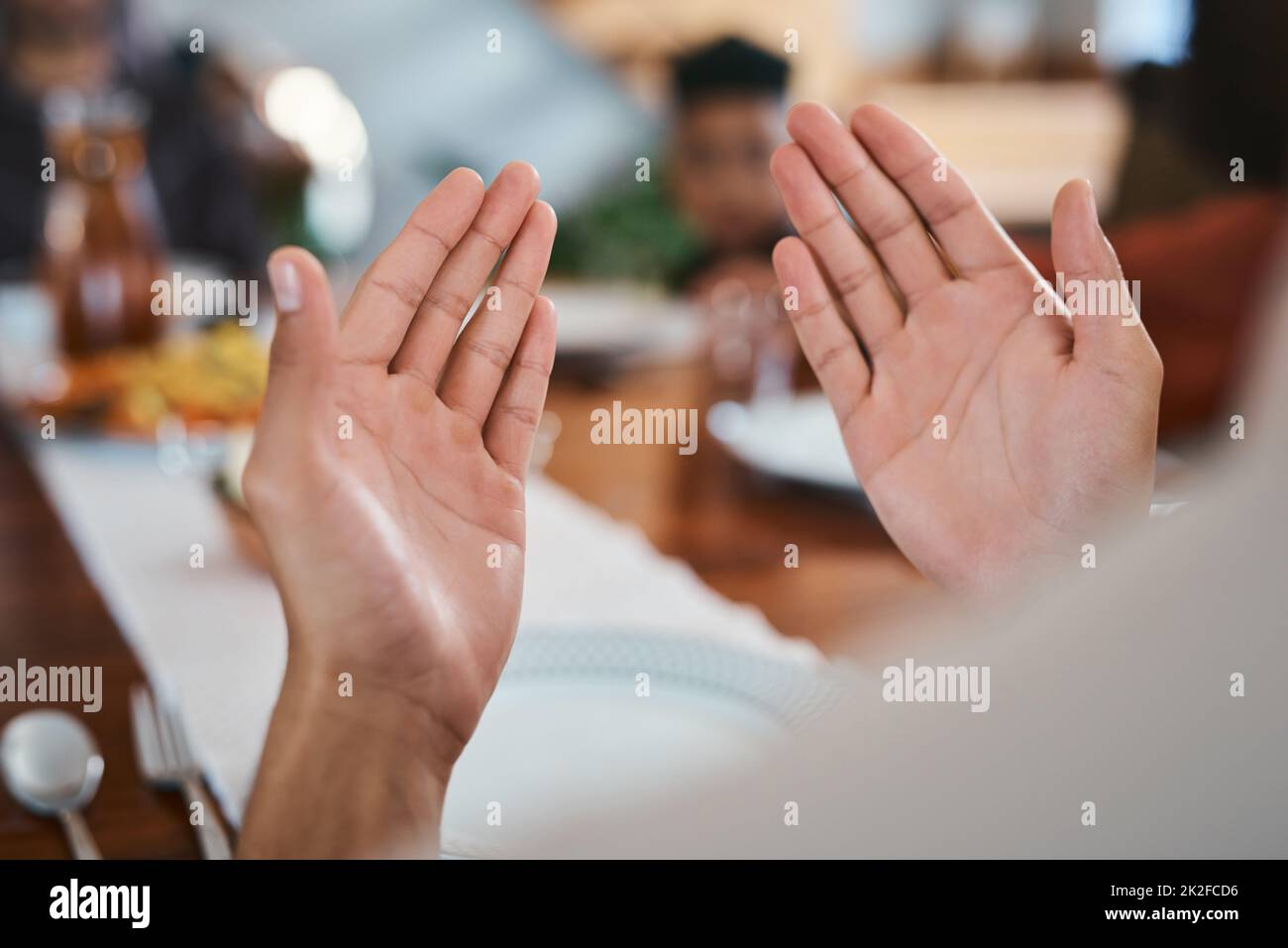 Prayer before dinner hi-res stock photography and images - Alamy