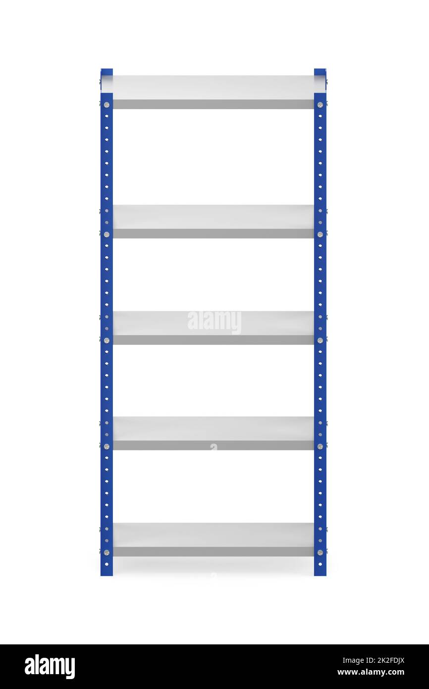 Metal storage shelves Stock Photo - Alamy
