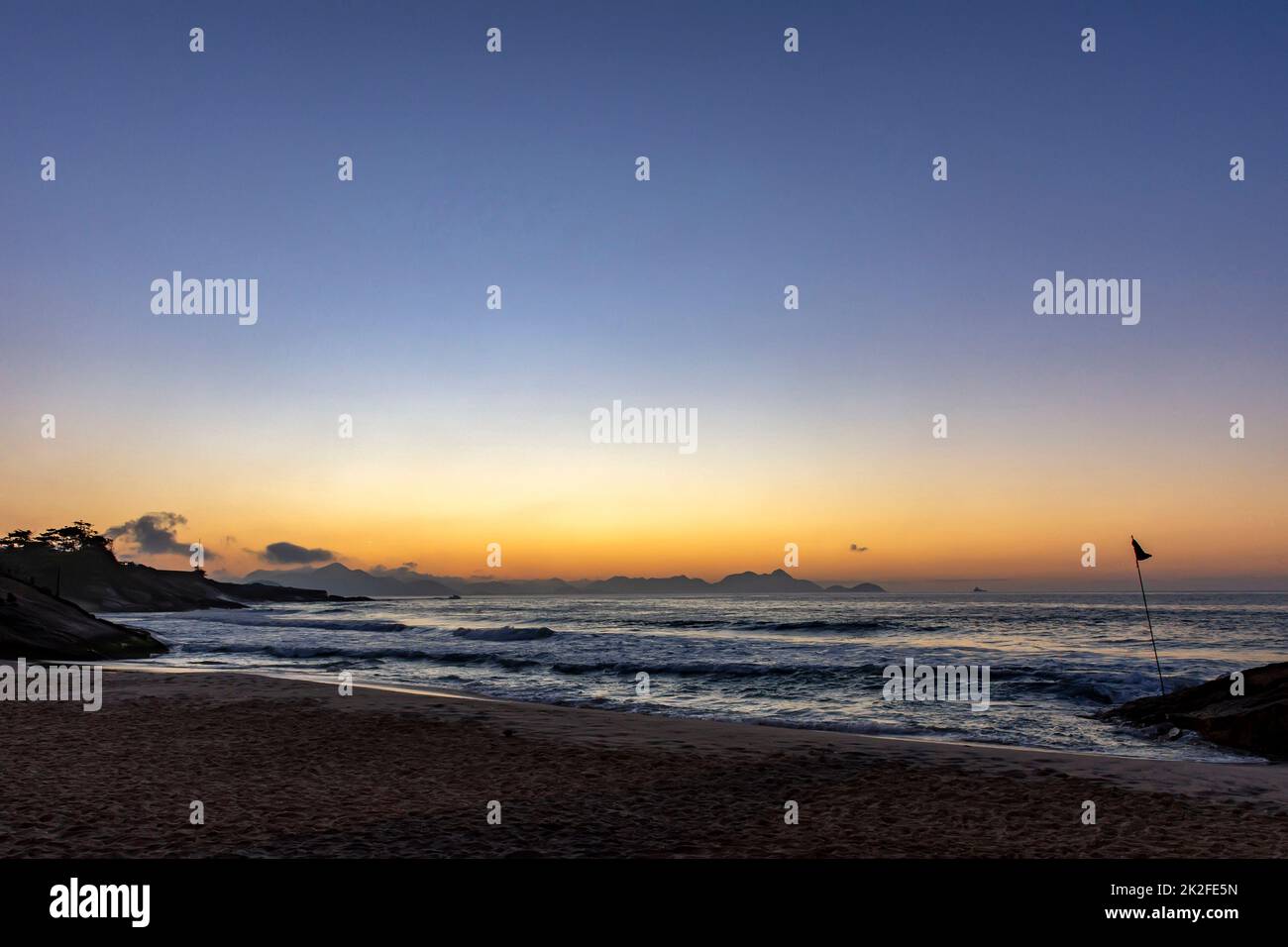Late night at Devil's Beach in Ipanema Stock Photo - Alamy