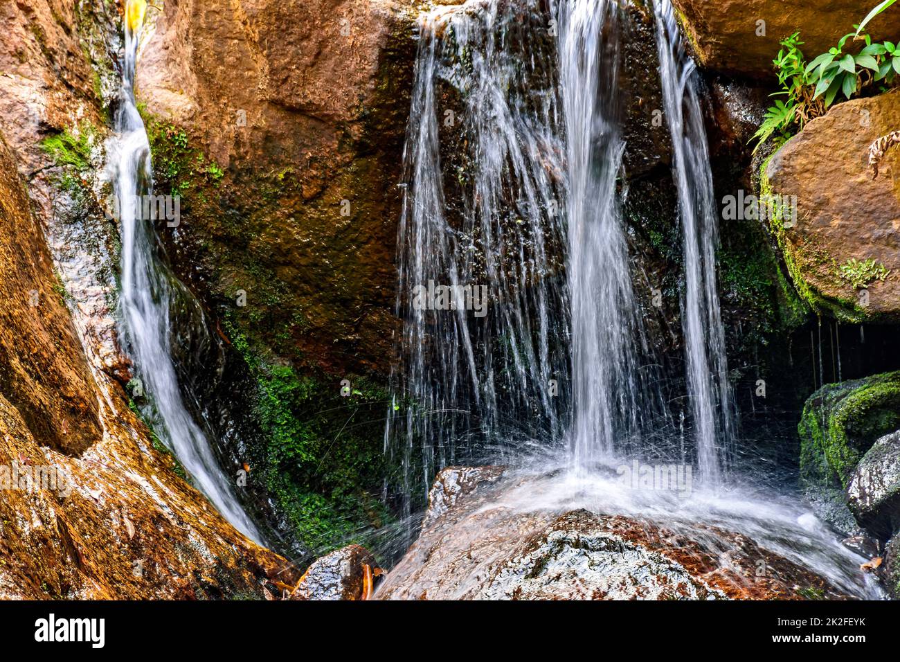 Small waterfall between stones hi-res stock photography and images - Alamy