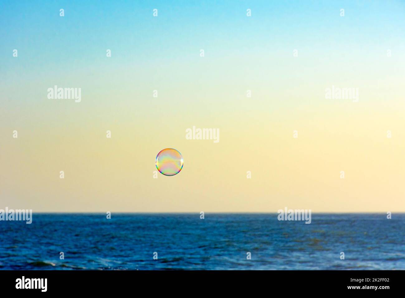 Soap bubble floating Stock Photo - Alamy