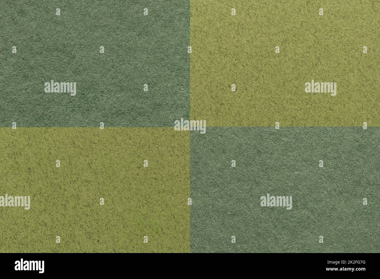 Texture of craft dark green and olive paper background with checkered ...