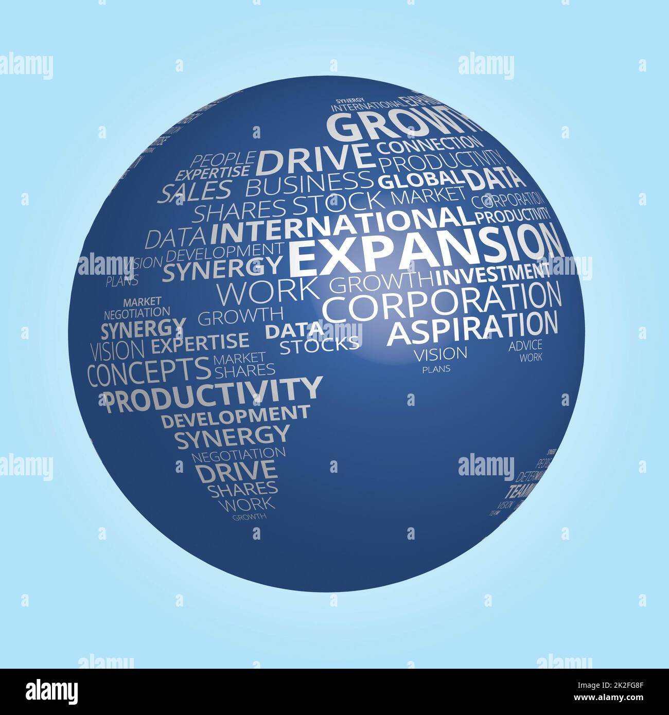 A digital image of a globe illustrating business concepts in a global ... A digital image of a globe illustrating business concepts in a global ...