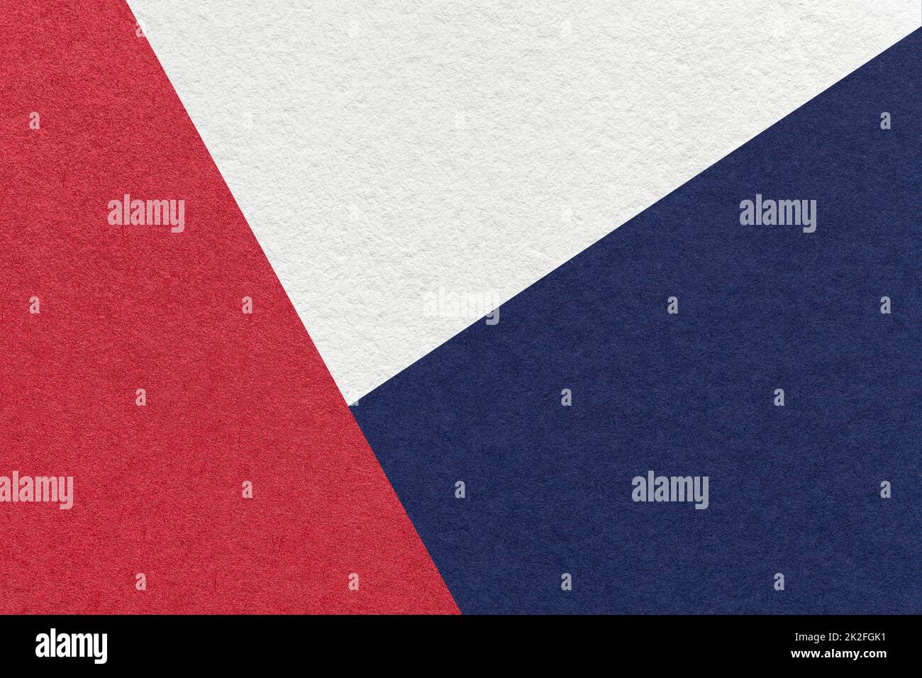 Texture of craft white, red and navy blue shade color paper background ...