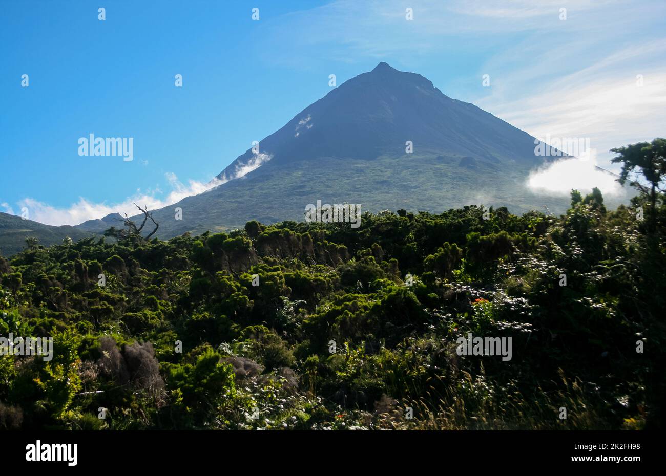 Pico mountain in Pico island Stock Photo - Alamy