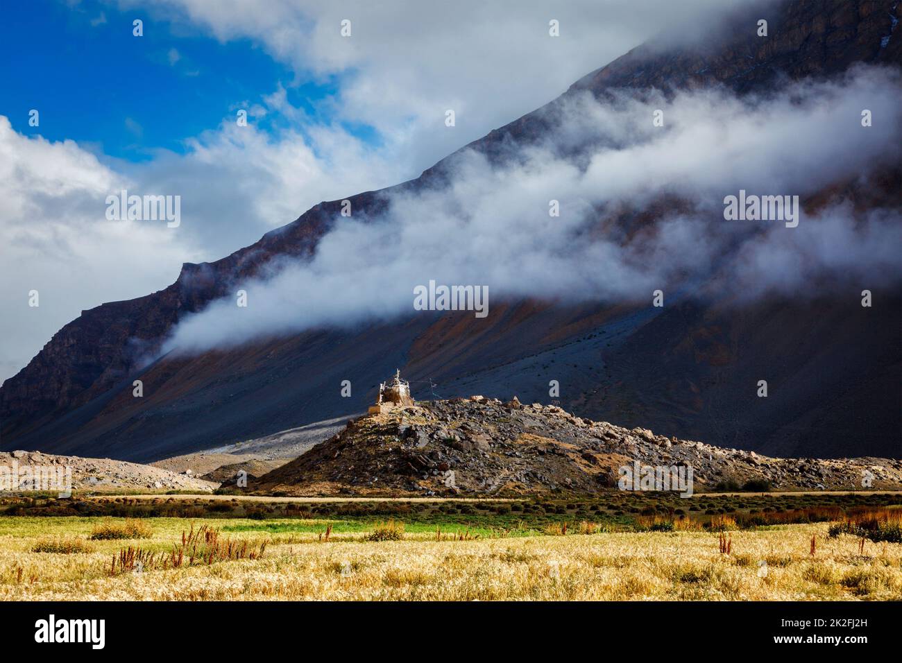 Small gompa in Spiti Valley in Himalayas Stock Photo - Alamy