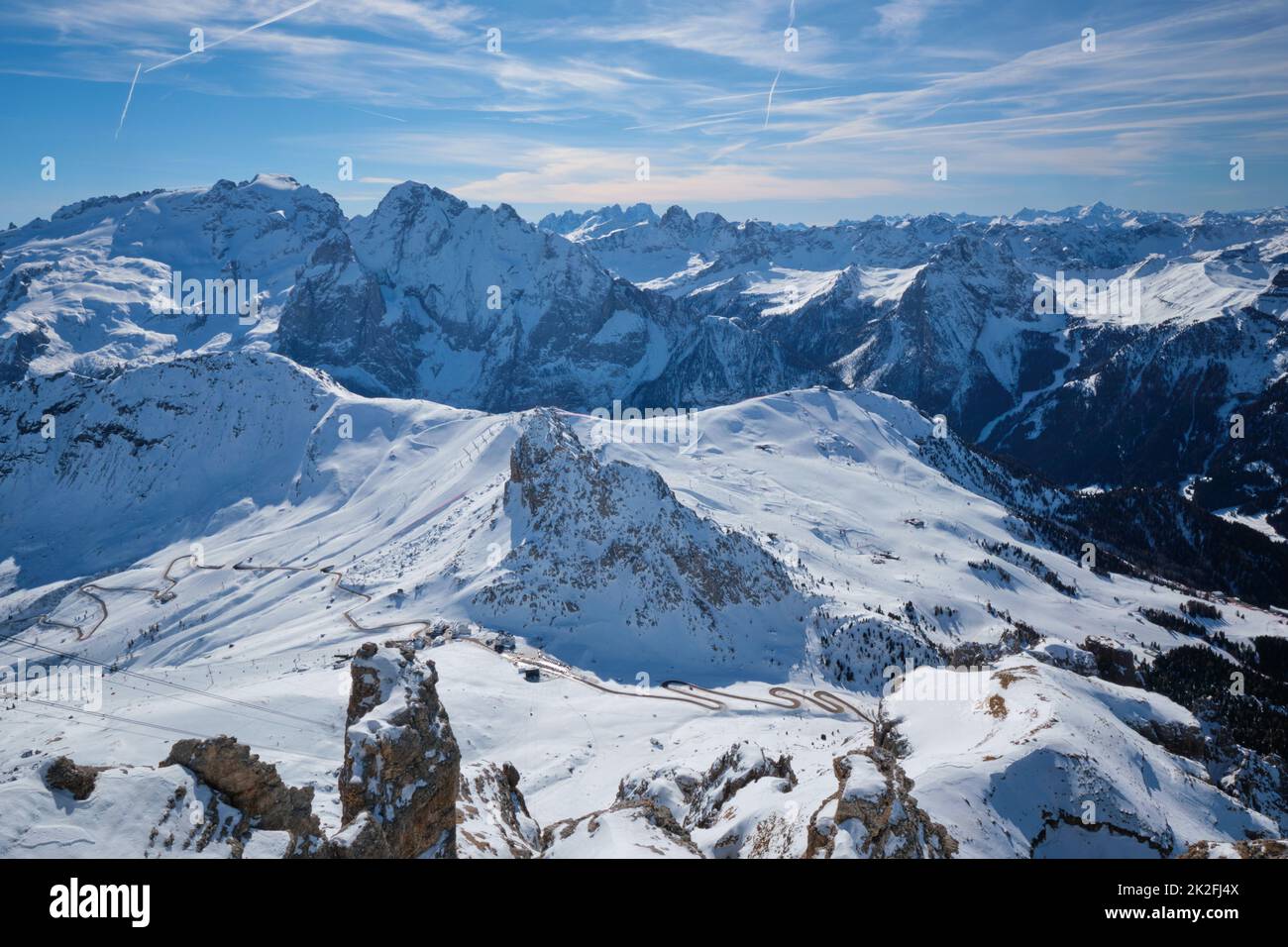Marmolada ski slope hi-res stock photography and images - Alamy