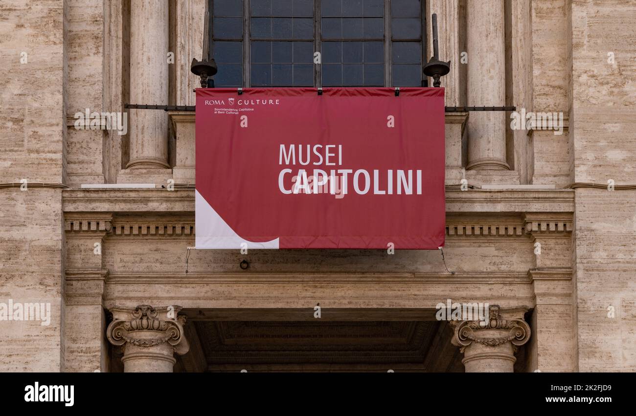Capitoline Museums Sign Stock Photo - Alamy