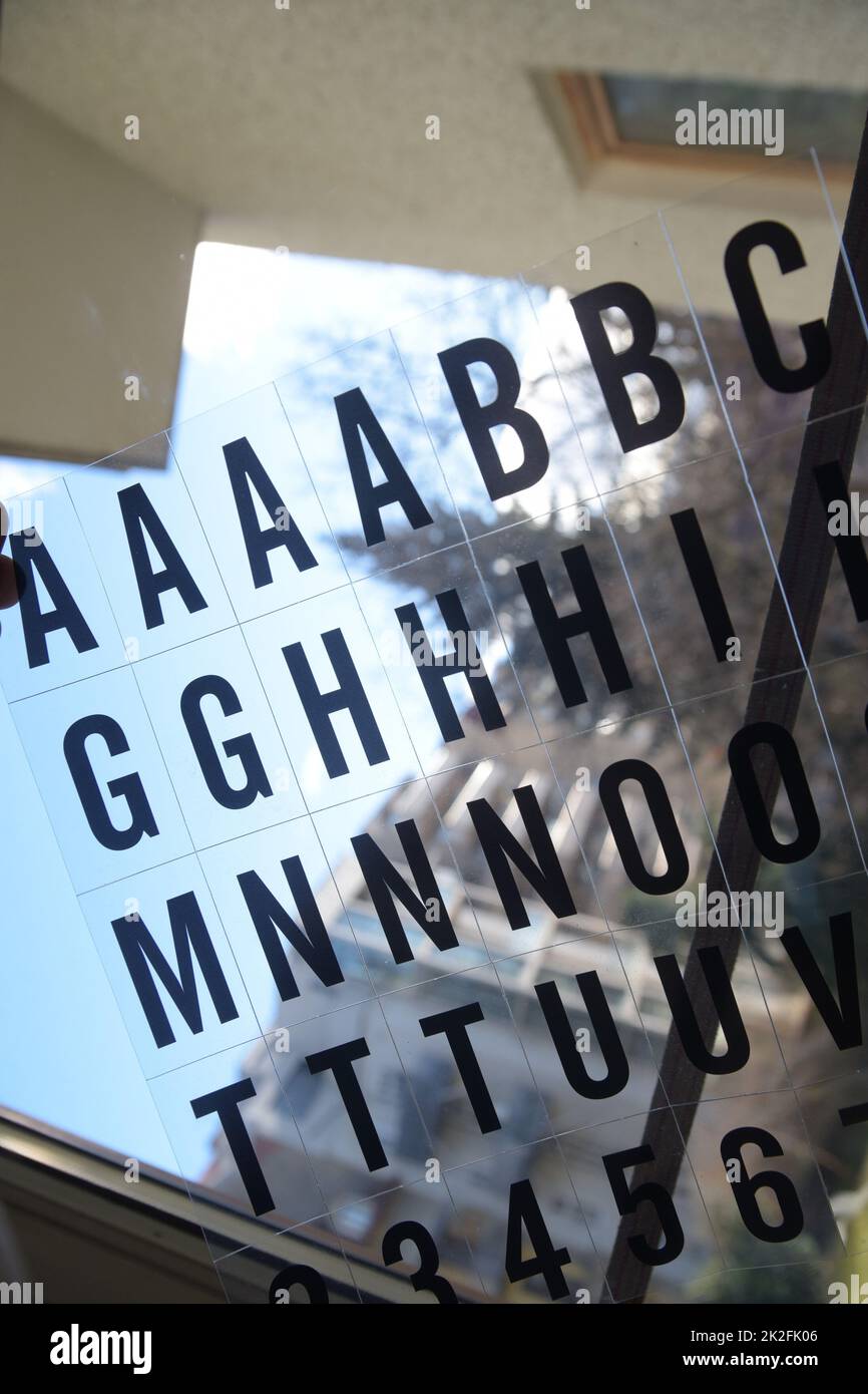 Foreign alphabet hi-res stock photography and images - Alamy