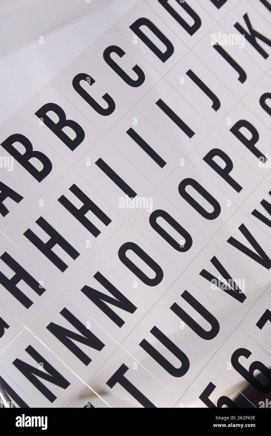 Foreign alphabet hi-res stock photography and images - Alamy