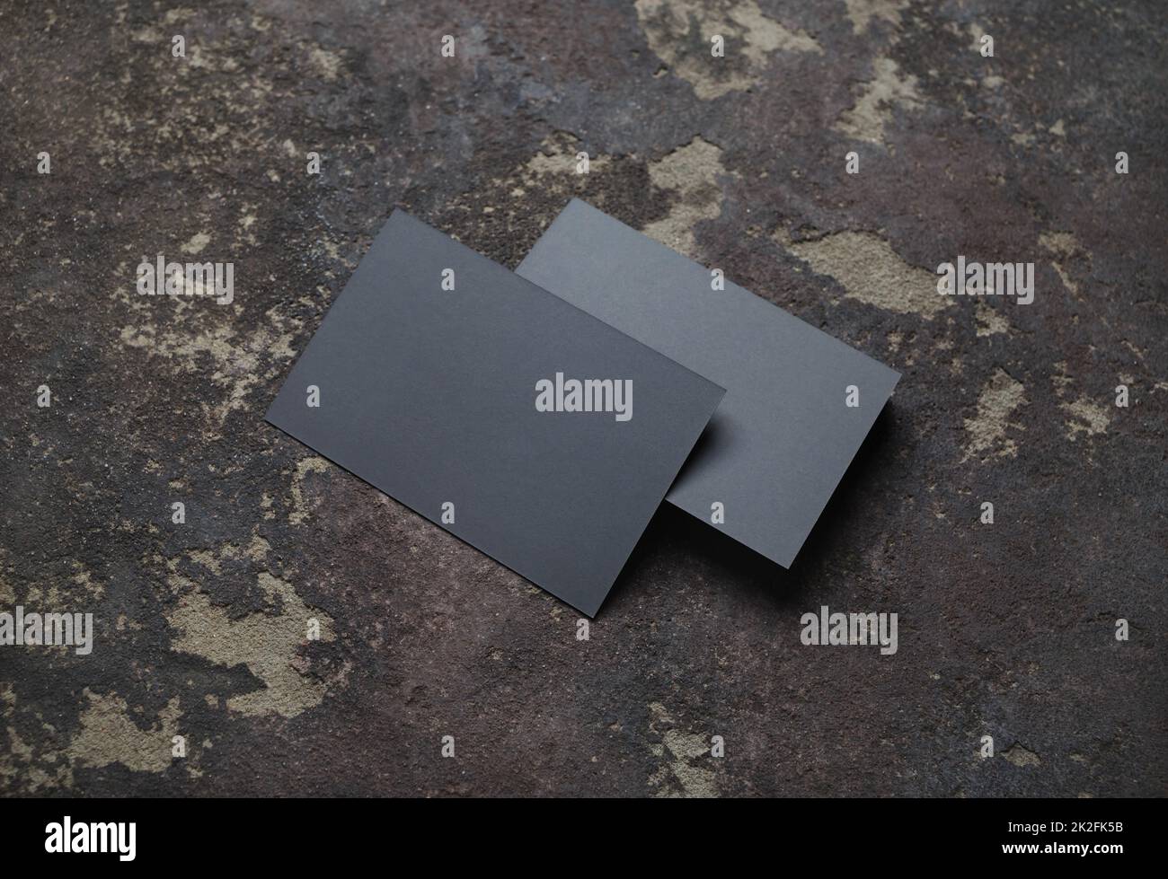 Blank gray business cards Stock Photo - Alamy